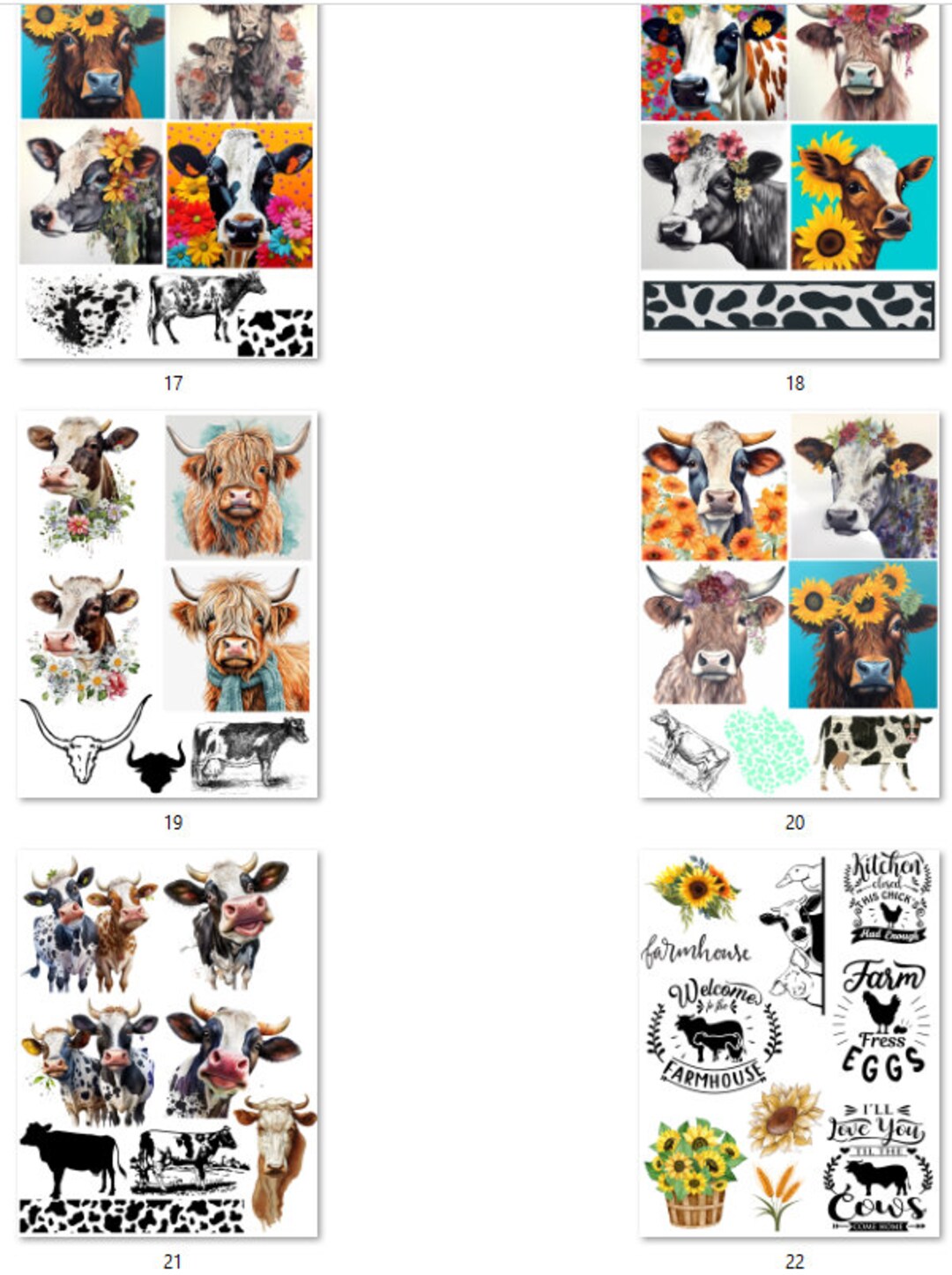 FREE SHIPPING USA 9.5x13 in Highland Cow Rice Paper, Coaster Rice Paper ...