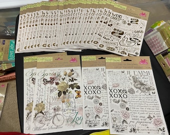 Rub-on Transfers Rub-on Stickers Rub-on Decals Rub-on | Etsy