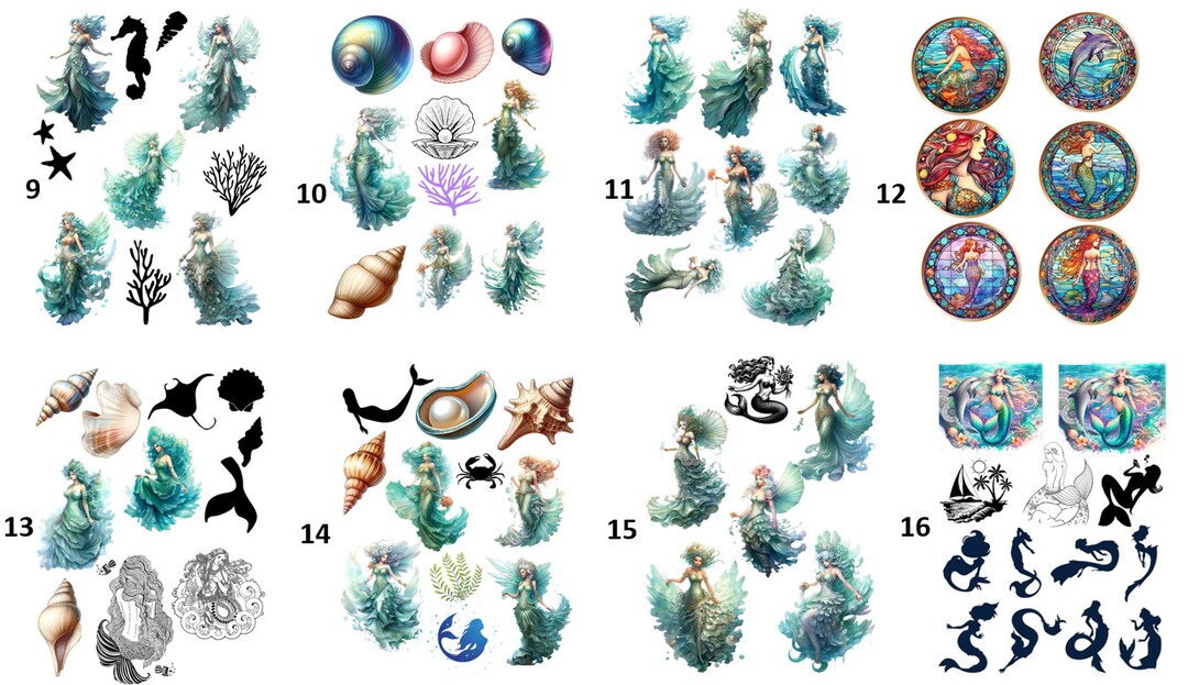 FREE SHIPPING USA Nautical Rice Paper, Mermaids, Coasters Paper, Beach ...