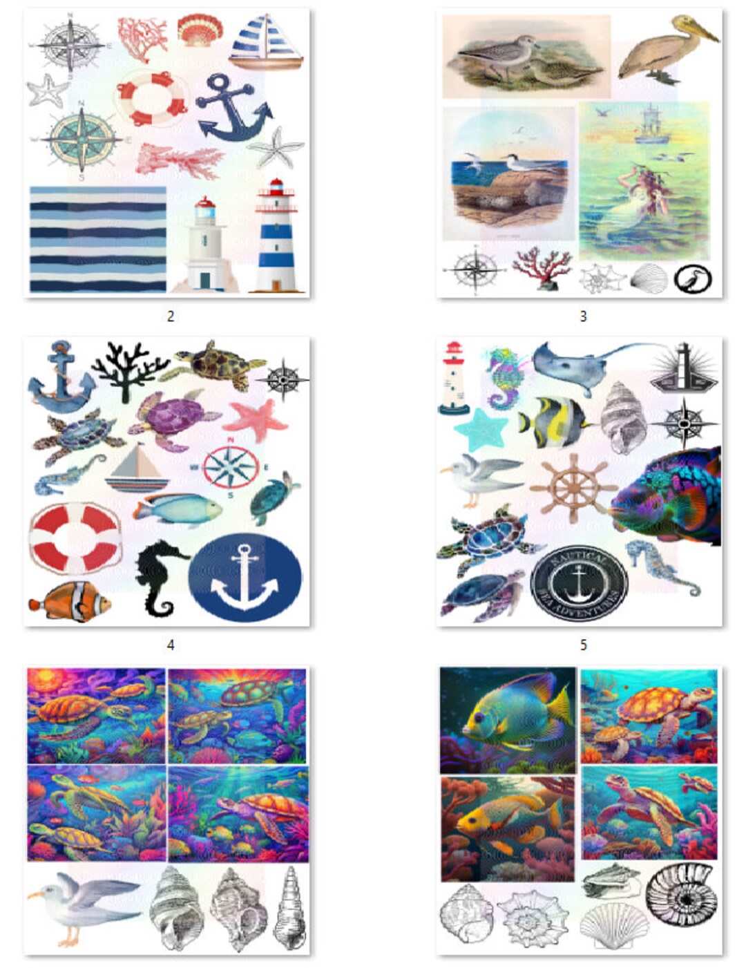 FREE SHIPPING USA Nautical Rice Paper, Coaster Rice Paper, Beach ...