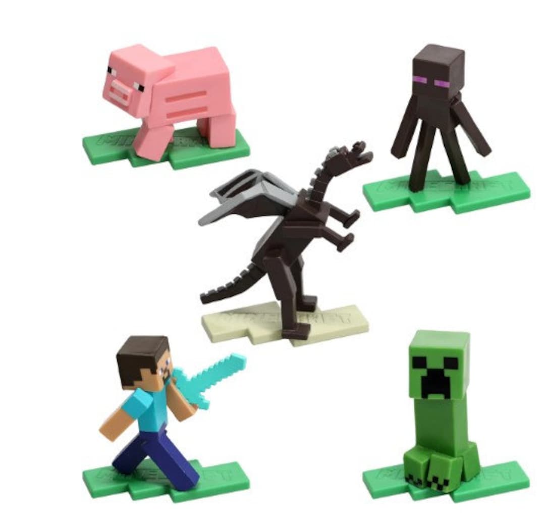 MINECRAFT Cake Toppers - MINECRAFT Characters - MINECRAFT Toys - Cake ...