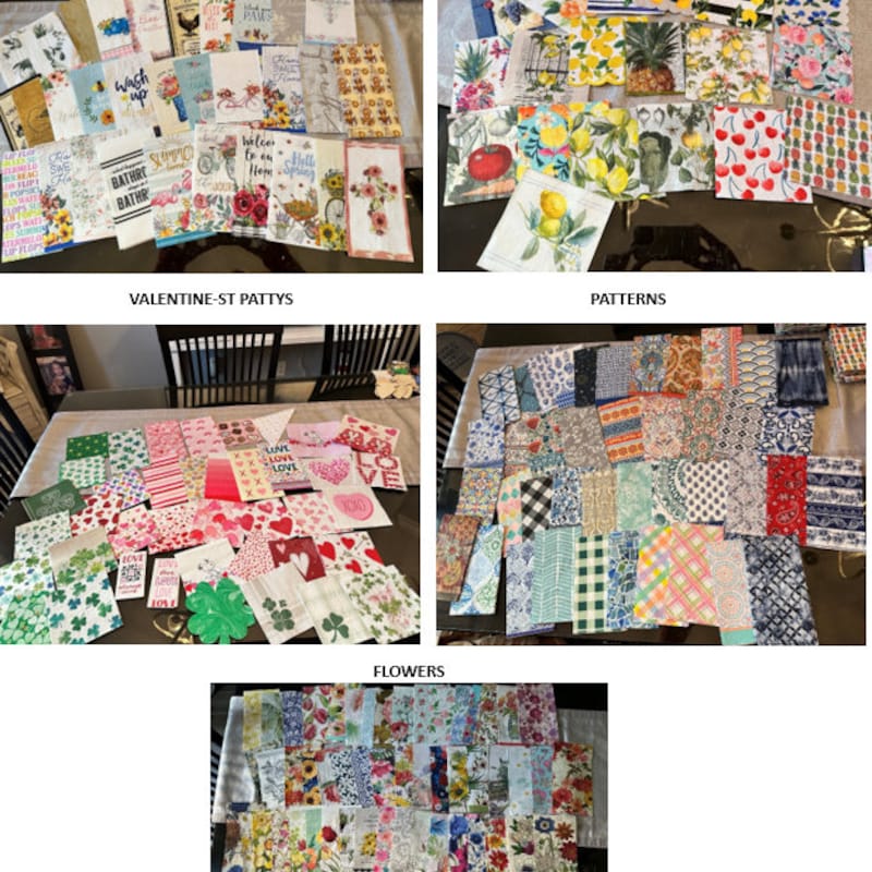 Decoupage Napkin Pattern - Etsy