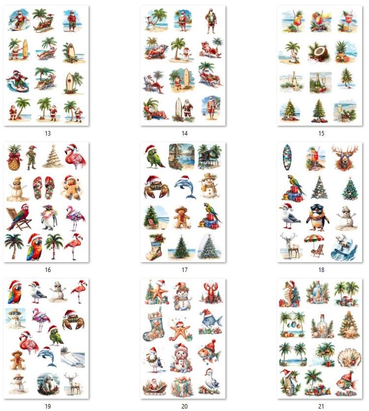 FREE SHIPPING USA Christmas Rice Paper, Coaster Rice Paper, Shell ...