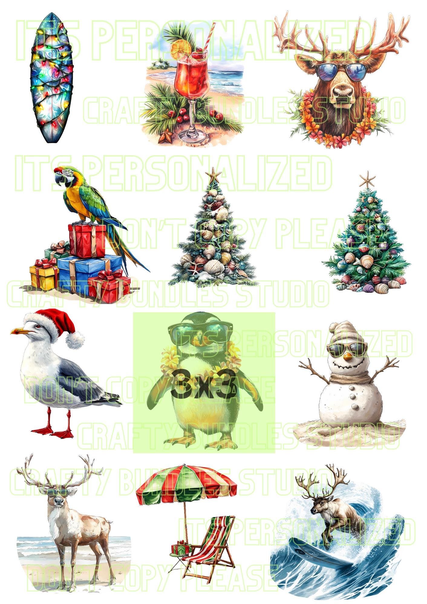 FREE SHIPPING USA Christmas Rice Paper, Coaster Rice Paper, Shell ...