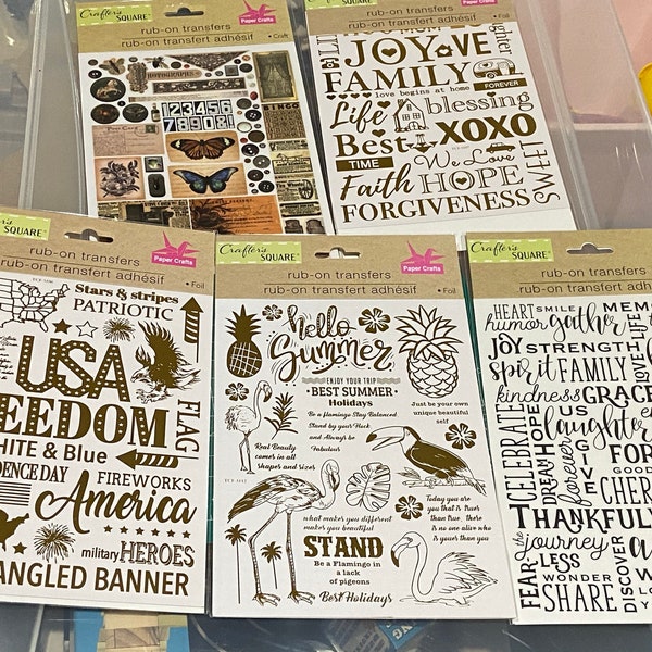 Rub on Decals - Etsy