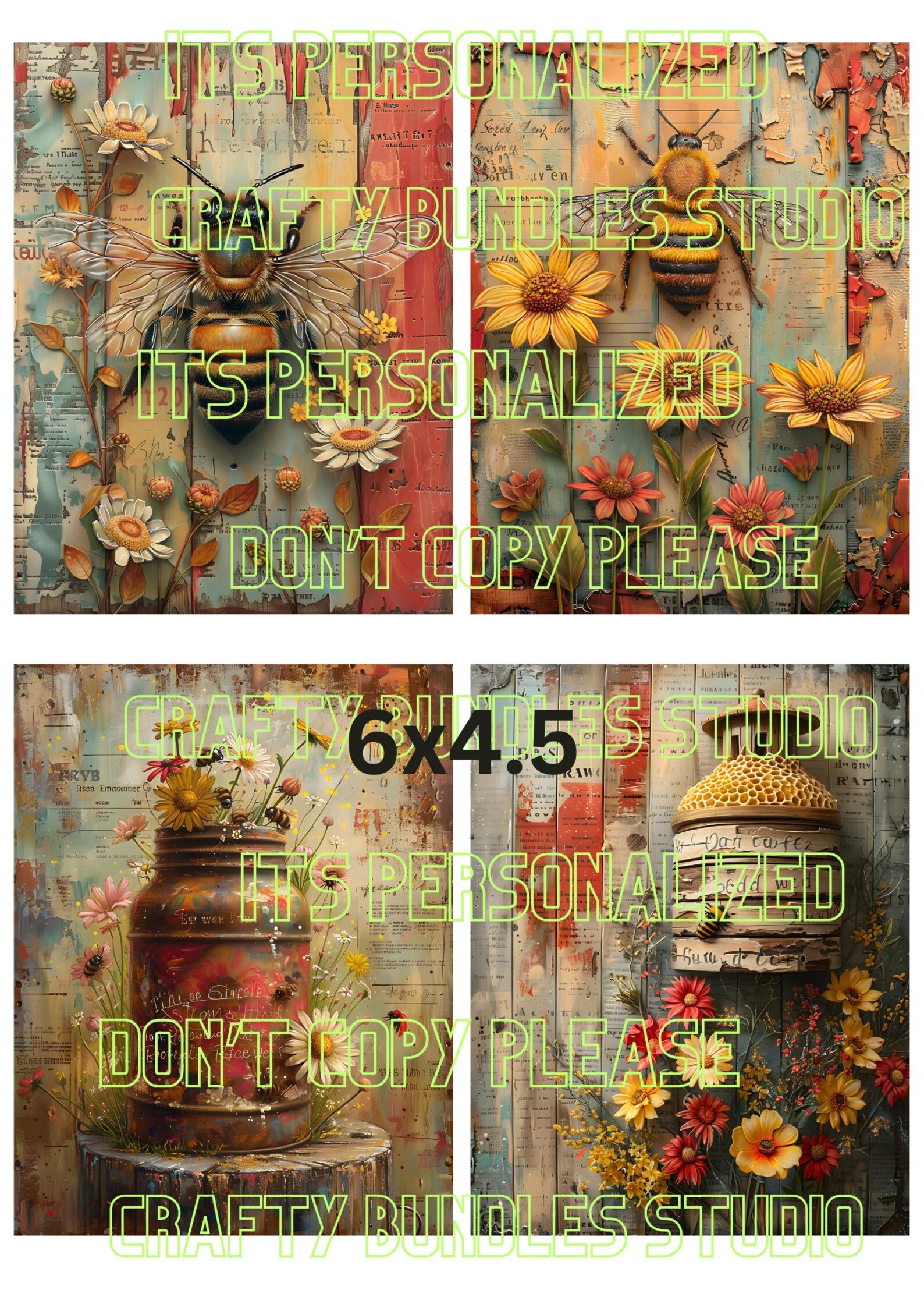 FREE SHIPPING USA 9.5x13in Rice Paper, Shell Paper, Bee Papers, Bee ...
