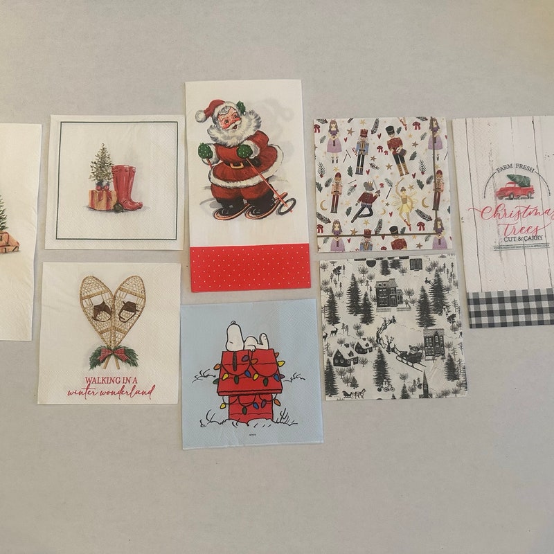 Peanuts Napkins Christmas - Etsy