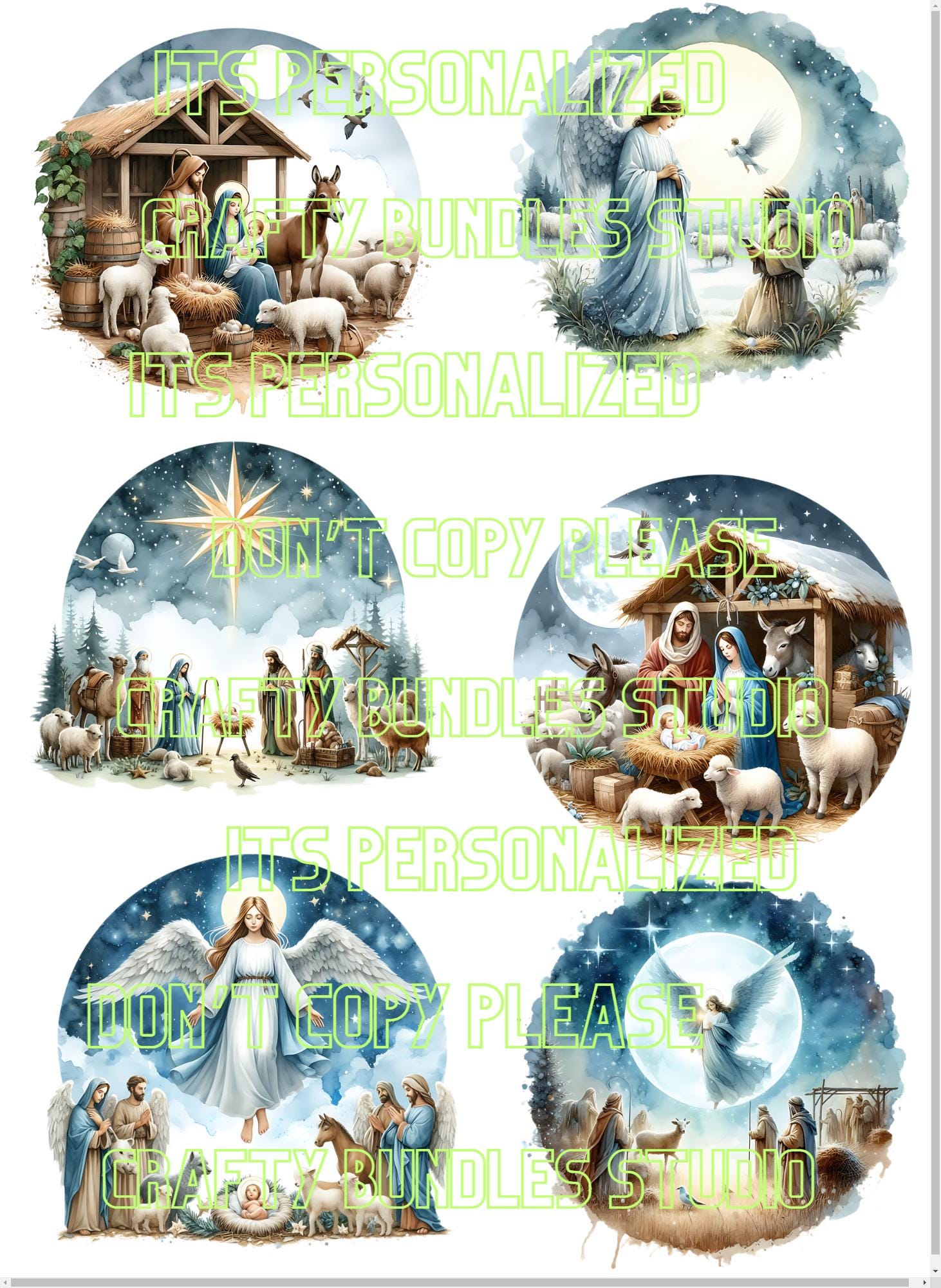 FREE SHIP USA 9.5x13 Inches Christmas Rice Paper, Nativity Coaster Rice ...