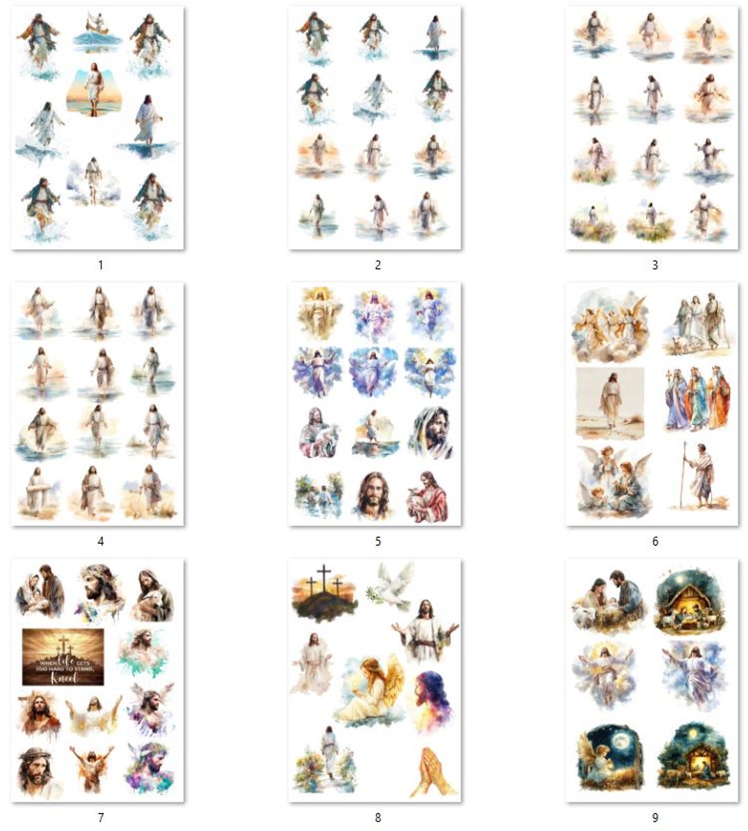FREE SHIP USA 9.5x13 Inches Christmas Rice Paper, Jesus Rice Paper ...