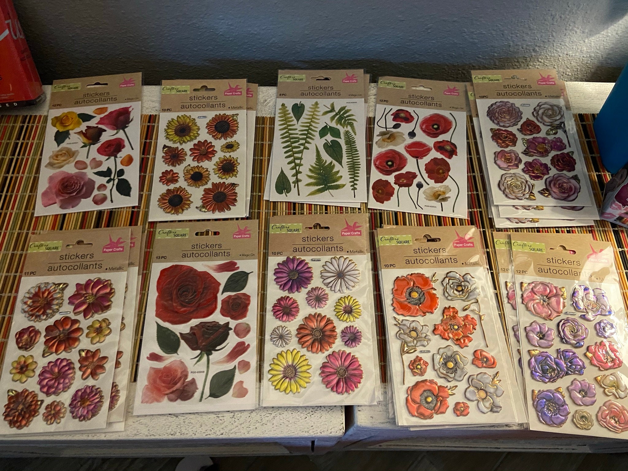 Sticker and Stencil DIY Bundle, Multiple Different Packs of Stickers ...