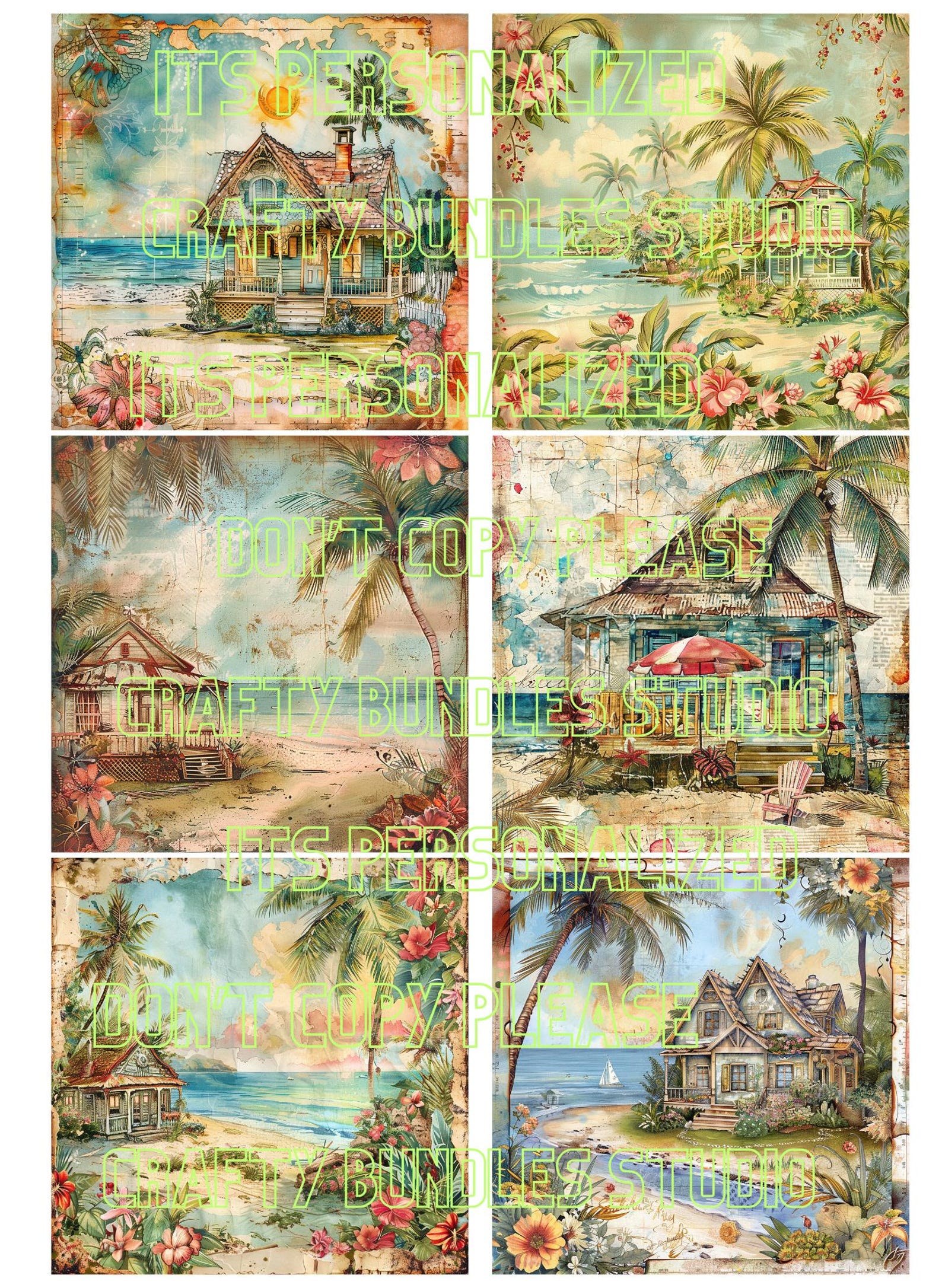 FREE SHIPPING USA Nautical Rice Paper, Coaster Rice Paper, Beach ...