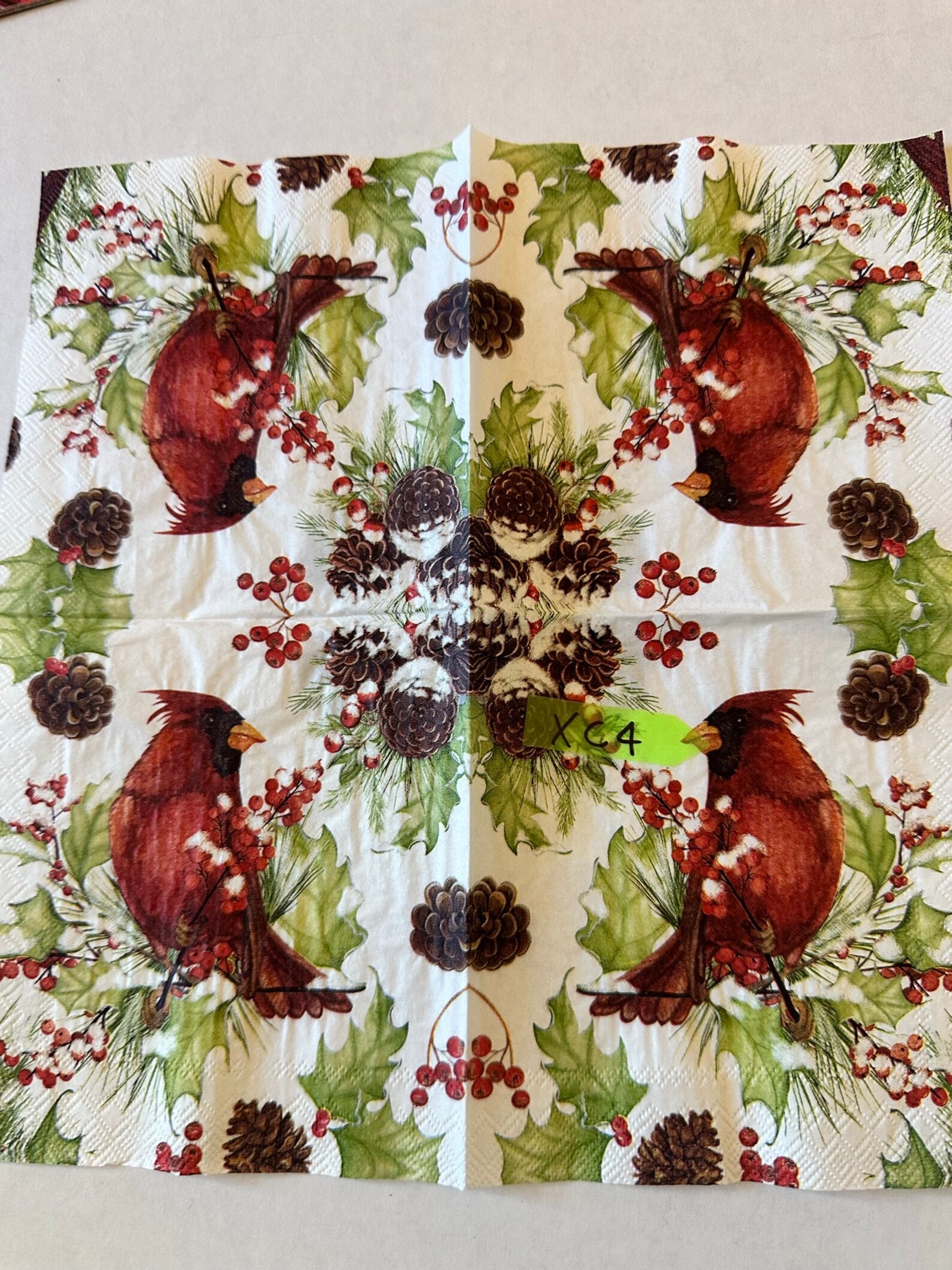 Christmas Decoupage Napkin Set, DIY Napkins, Christmas DIY Set ...