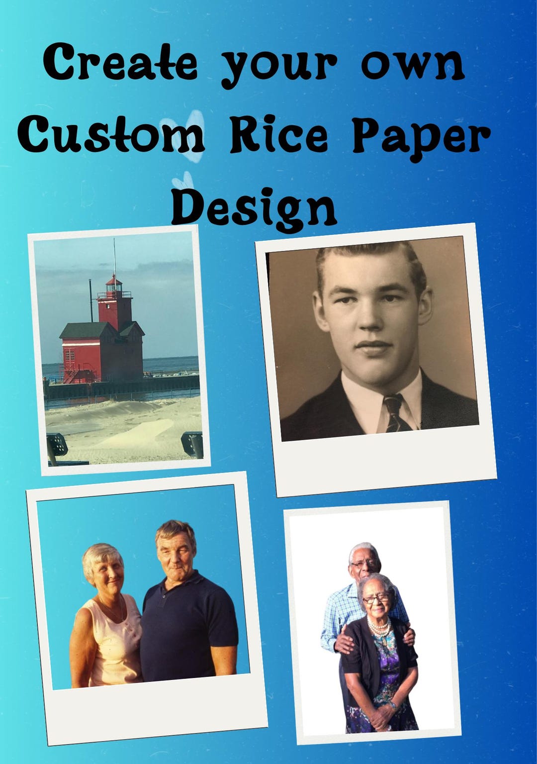 CUSTOM Rice Paper - Free Shipping* 9.5x13 Inch Custom or Personalized ...