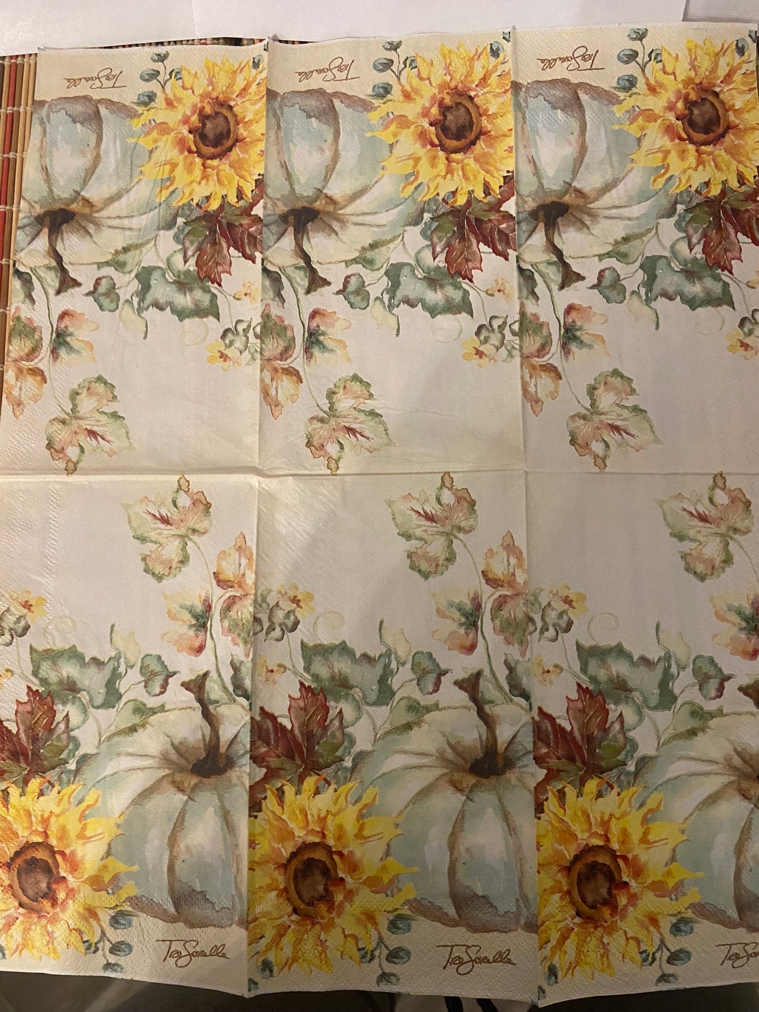 Fall Napkins, Decoupage Napkins, Fall DIY, Fall Pumpkin, Fall Leaves ...