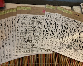 Rub-on Transfers | Rub-on Stickers - Rub-on Decals | Rub-on Decoration ...