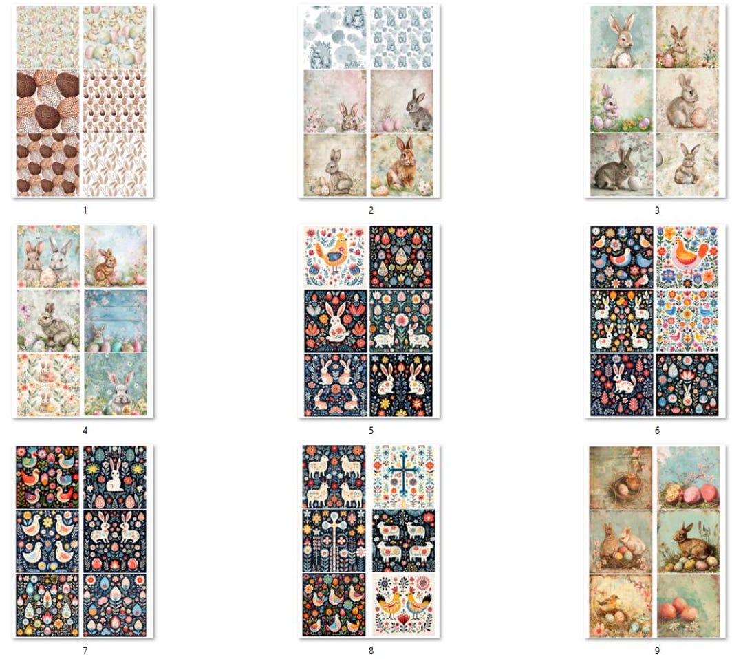 FREE SHIPPING USA 9.5x13 in Rice Paper, Shell Paper, Easter Papers ...