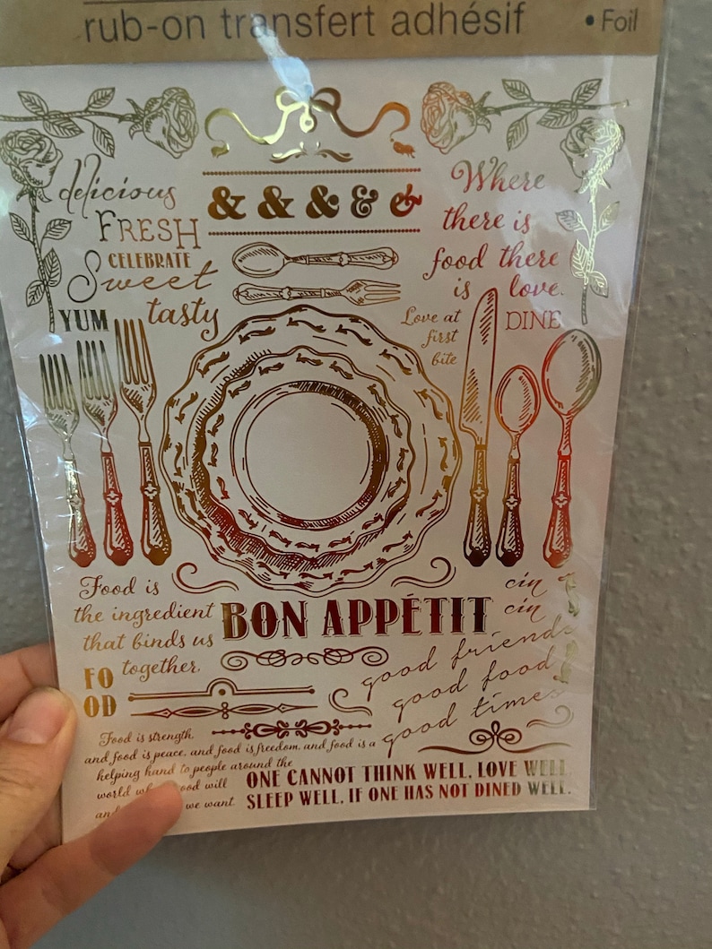 Rub-on Transfers - Rub-on Stickers - Rub-on Decals - Rub-on Decoration ...