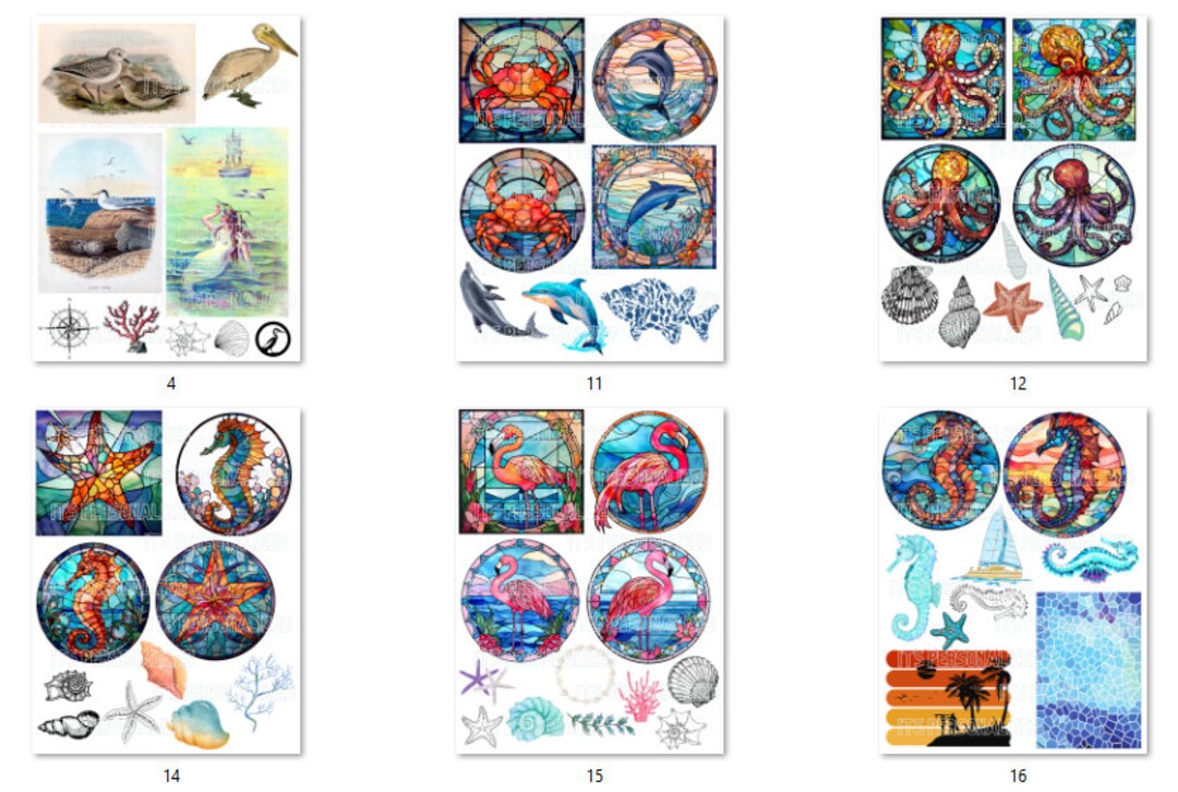 FREE SHIPPING USA Nautical Rice Paper, Coaster Rice Paper, Beach ...