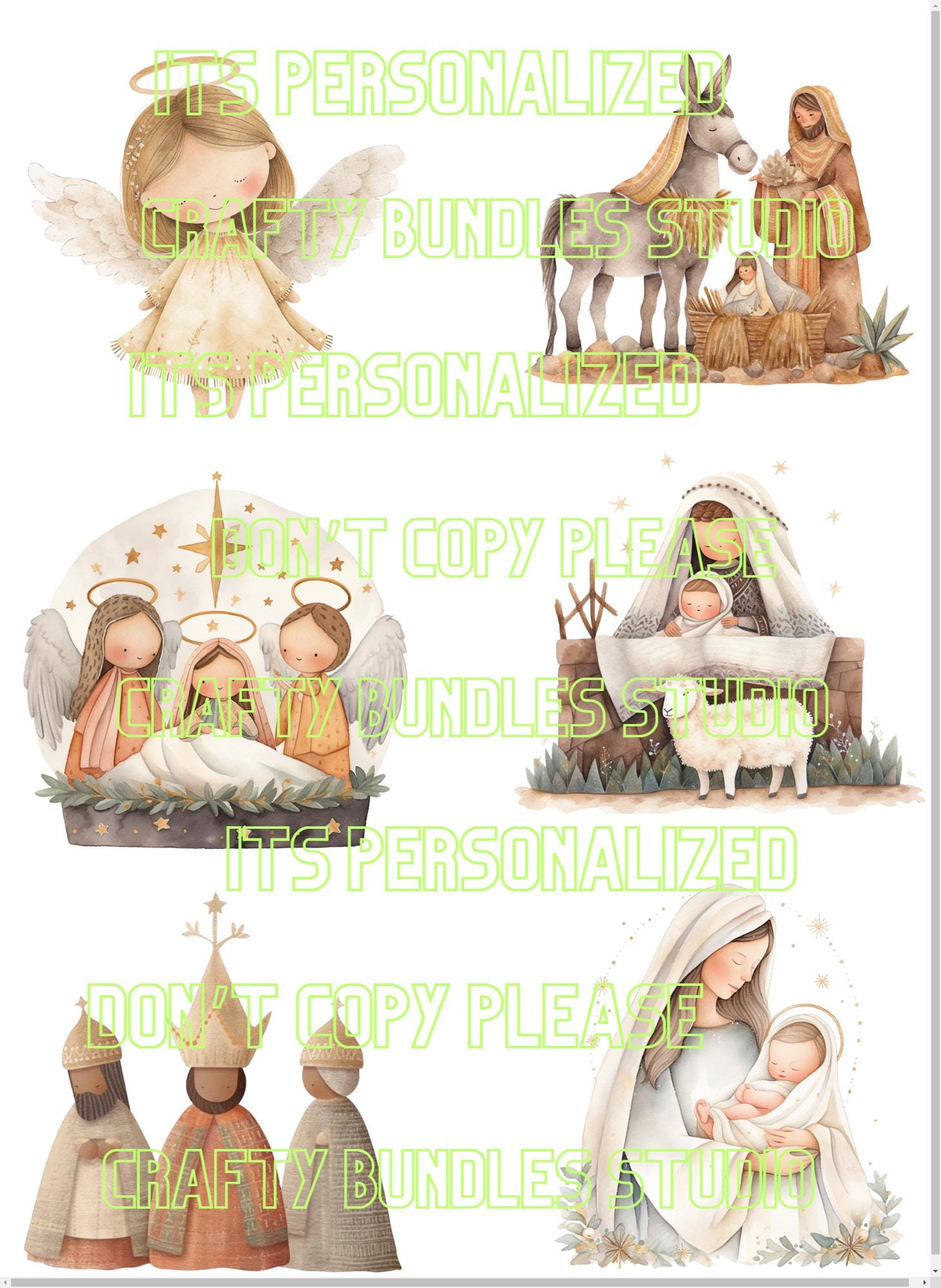 FREE SHIP USA 9.5x13 Inches Christmas Rice Paper, Nativity Coaster Rice ...