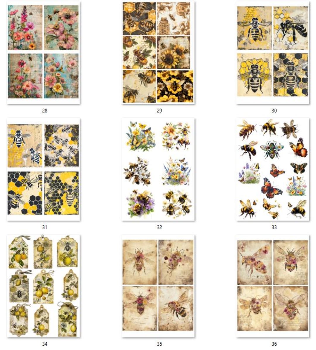FREE SHIPPING USA 9.5x13in Rice Paper, Shell Paper, Bee Papers, Bee ...
