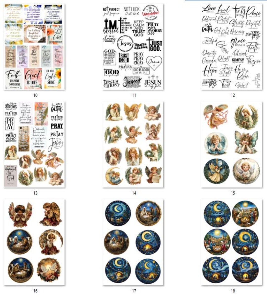 FREE SHIP USA 9.5x13 Inches Christmas Rice Paper, Nativity Coaster Rice ...