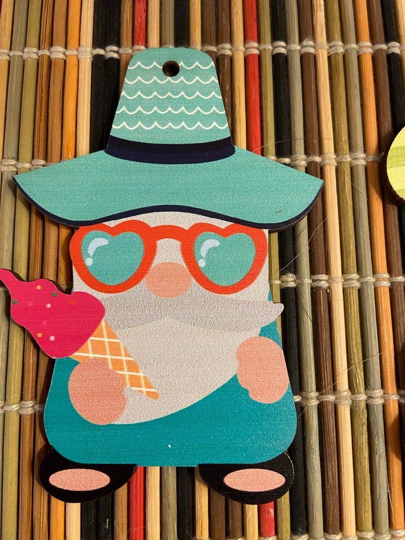 Summertime Gnomes Set 1, Summer Gnomes, Tiered Tray Gnomes, Gnome ...