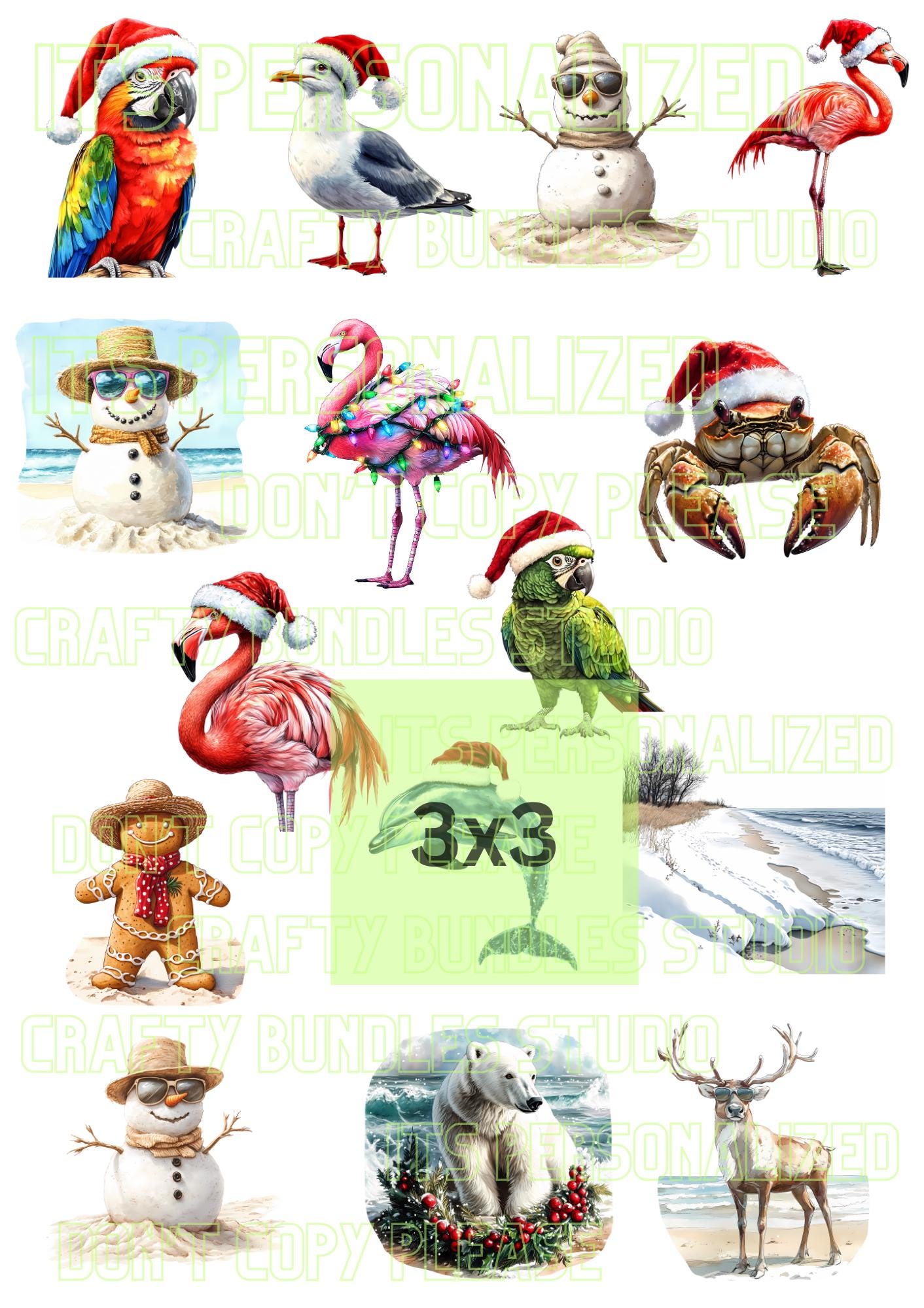 FREE SHIPPING USA Christmas Rice Paper, Coaster Rice Paper, Shell ...