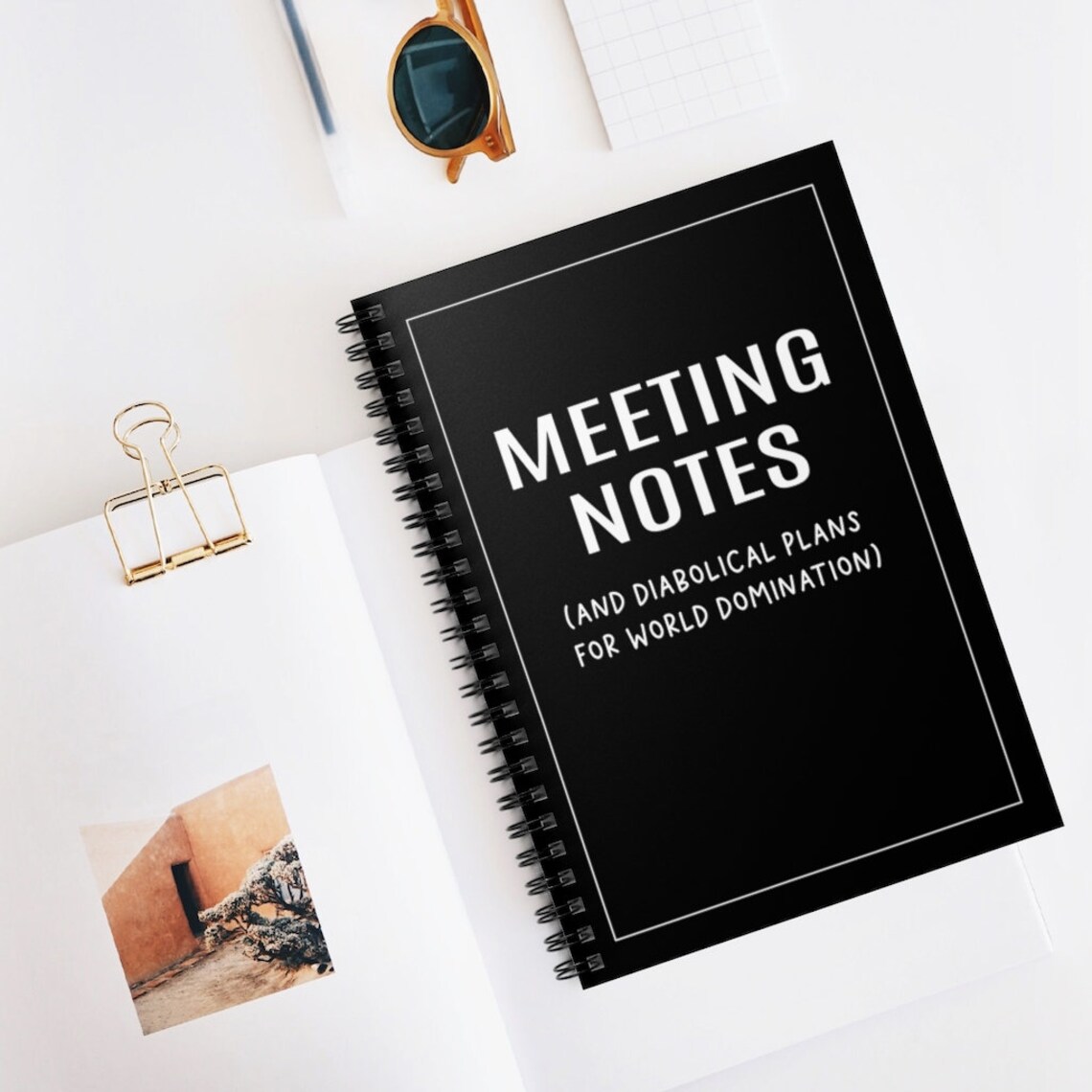 Meeting Notebook Funny Coworker Gift Meeting Notes Spiral - Etsy