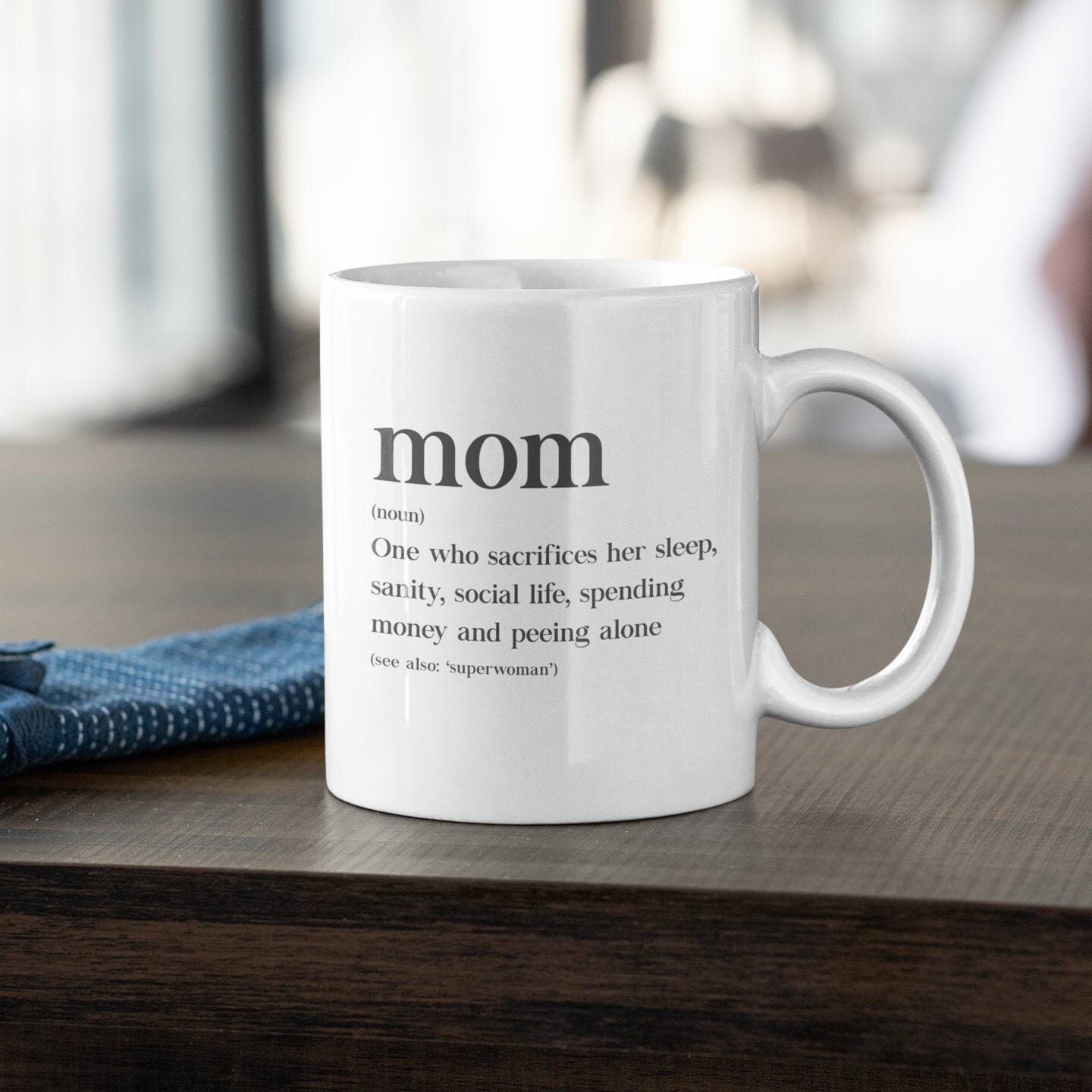 Mom Dictionary Definition, Mother Cute/funny Coffee Mug (11 or 15oz ...