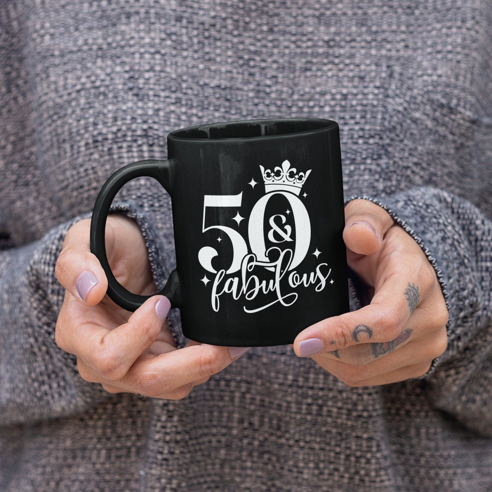 50 & Fabulous, Custom Age Birthday (30 to 90), Fifty Years Old sold by ...