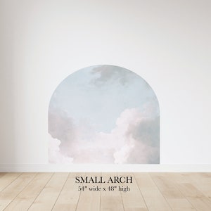 Billow Light Blue Arch Peel + Stick Wall Decal | Eco-friendly | Sky ...