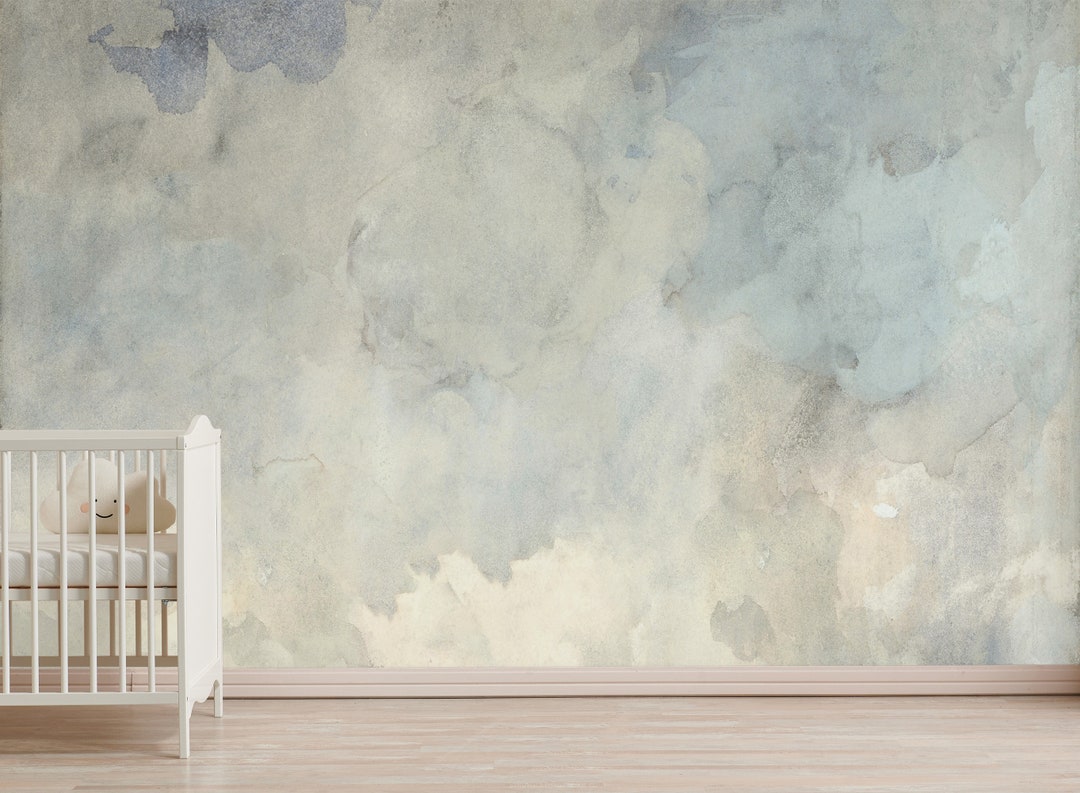 Hazy Skies Peel + Stick Wall Mural | Eco-friendly| Abstract Nursery ...