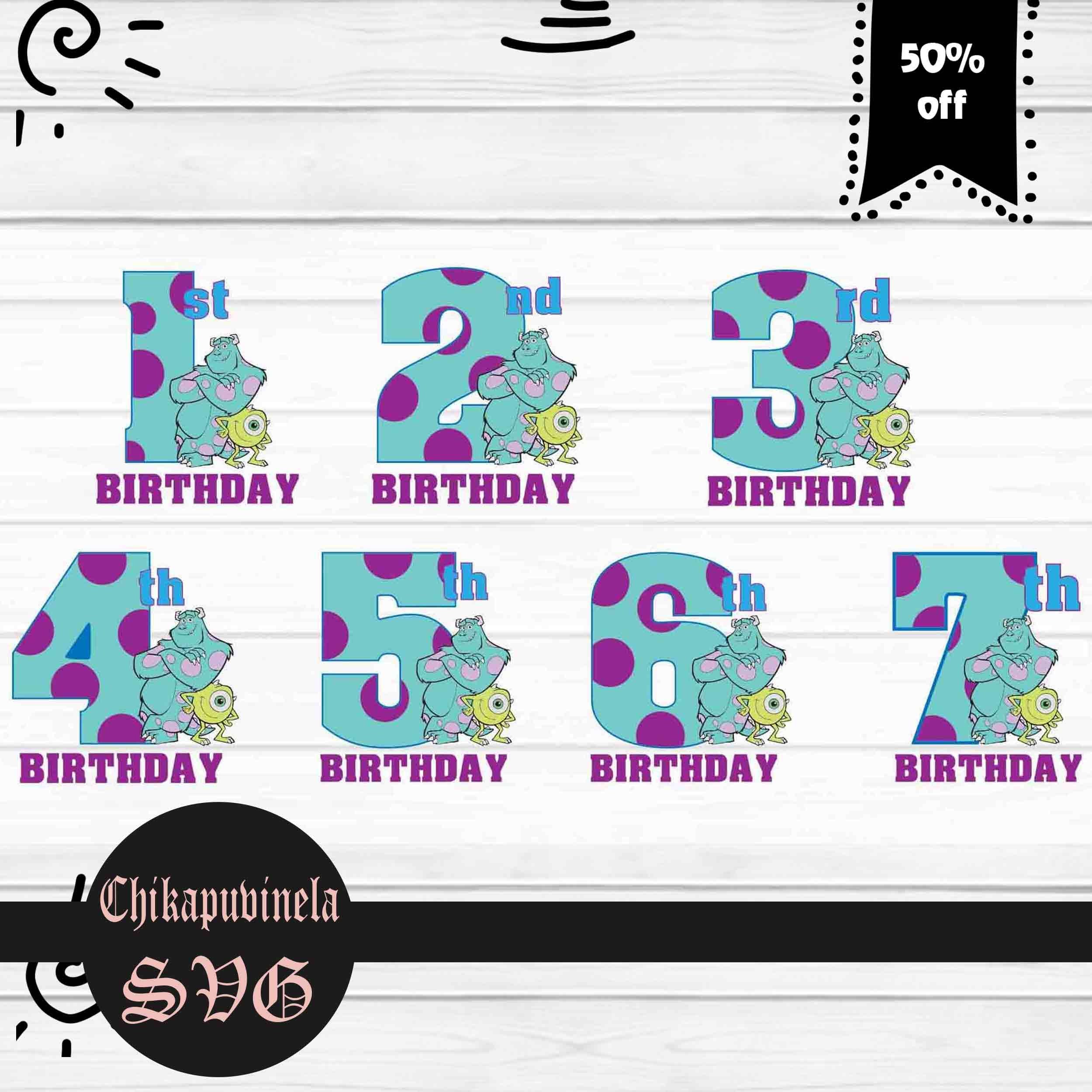 Paquete cumpleaños Svg cumpleaños svg archivo Cricut - Etsy España