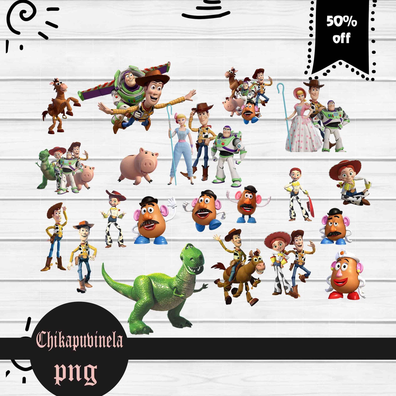 Story Png Bundle Cartoon Png Png Images 300dpi | Etsy