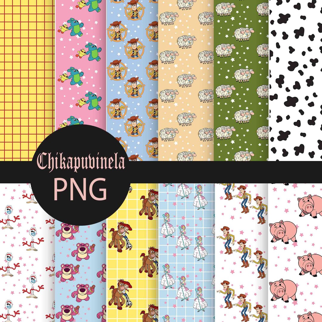 Toy Seamless Pattern, Digital Papers, Scrapbook Papers, Pattern Paper ...