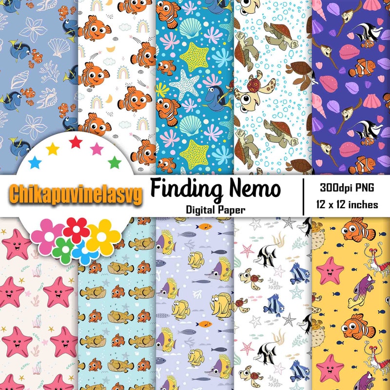 Finding Nemo Fabric - Etsy