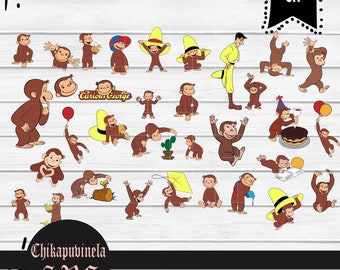 Curious George Svg - Etsy