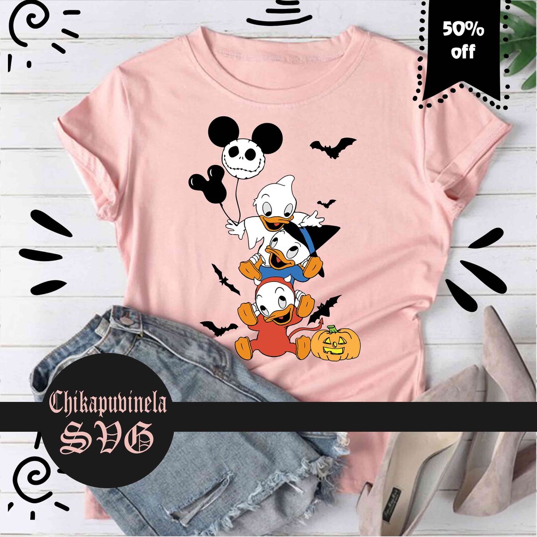 Baby Donald Devil Svg, Cute Ghost Ducks Svg, Halloween Svg, Cricut File ...