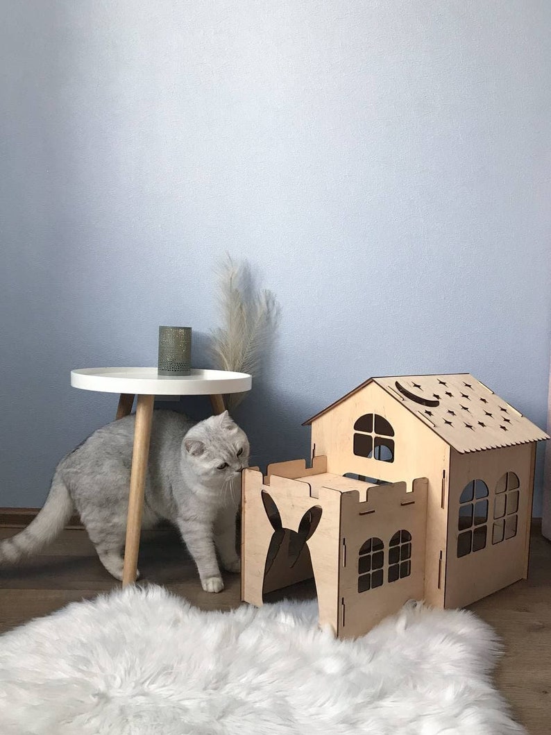 Bunny House With Ladder Guinea Pig House Rabbit Furniture - Etsy