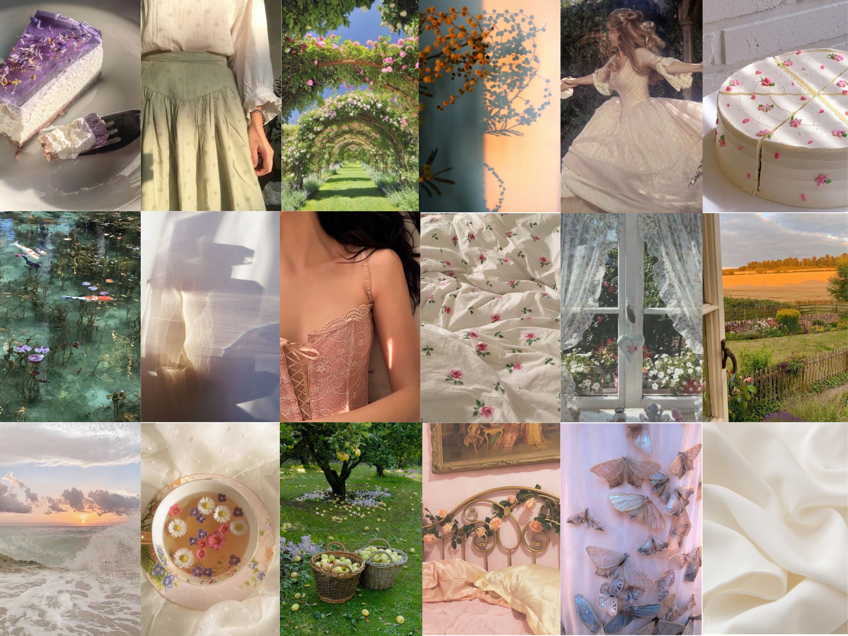 Cottagecore Aesthetic Wall Collage Kit Cottage Core Wall | Etsy Canada