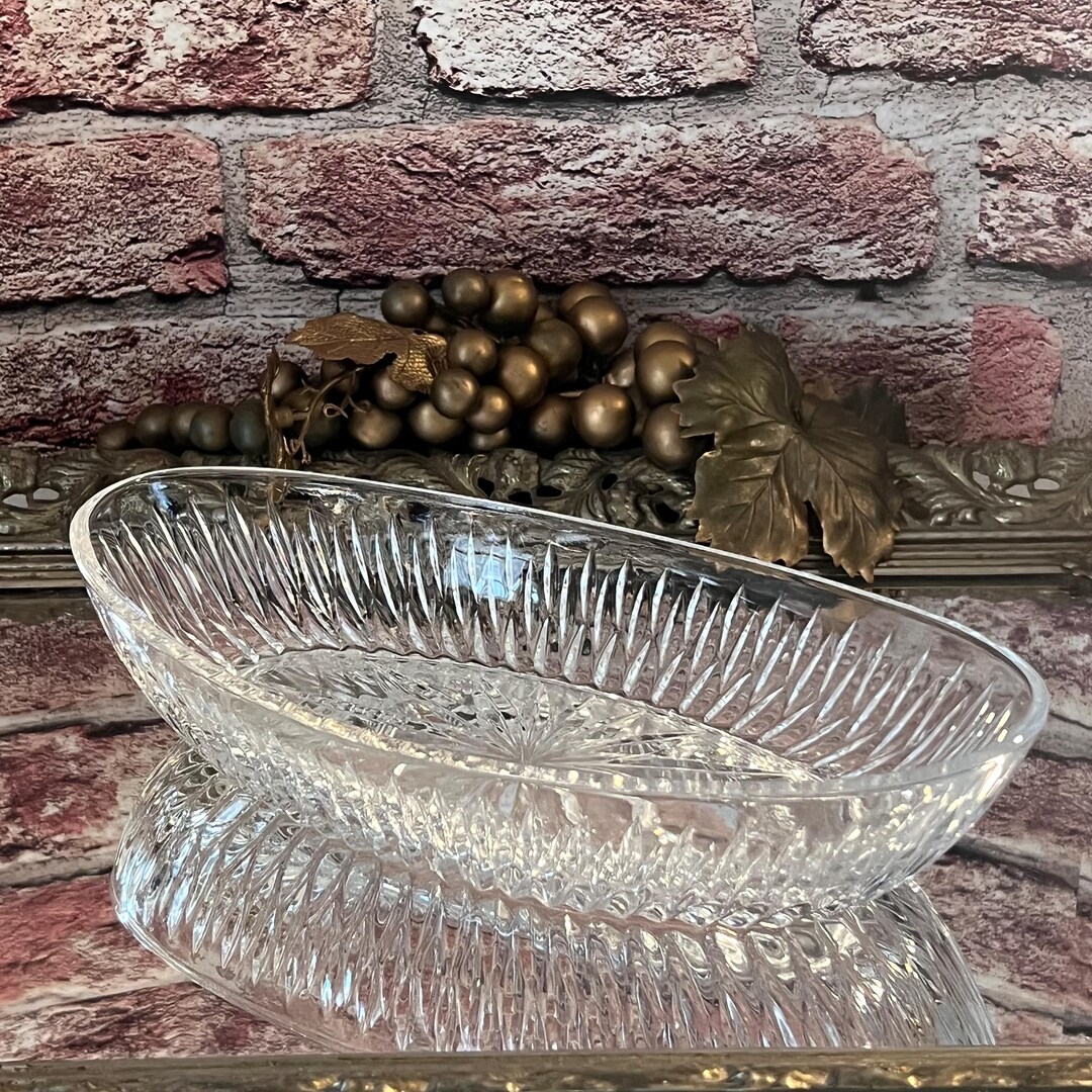 Vintage Princess House Highlights Heavy Relish Serving Platter ...
