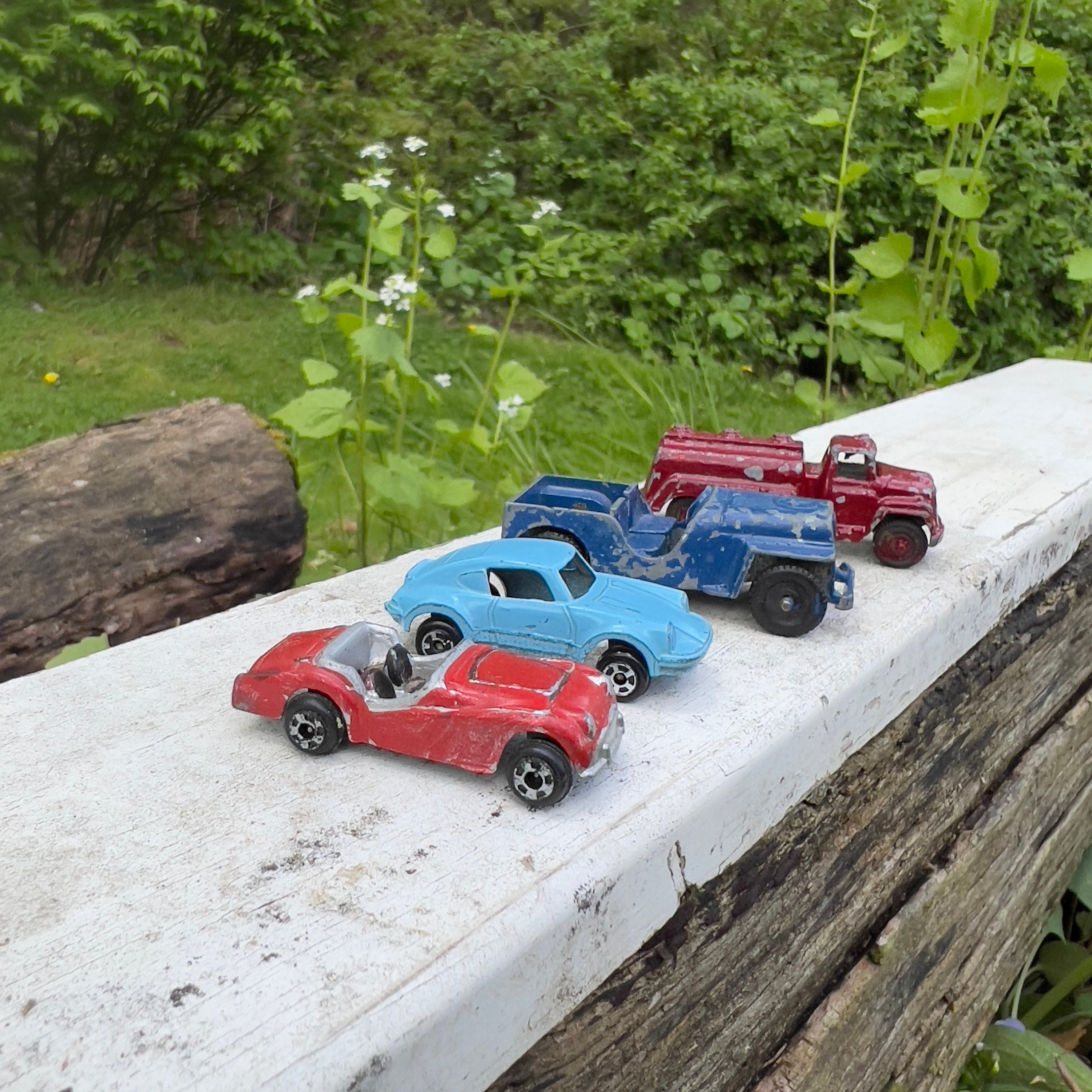 Vintage Metal Toy Cars Set of 4 - Etsy