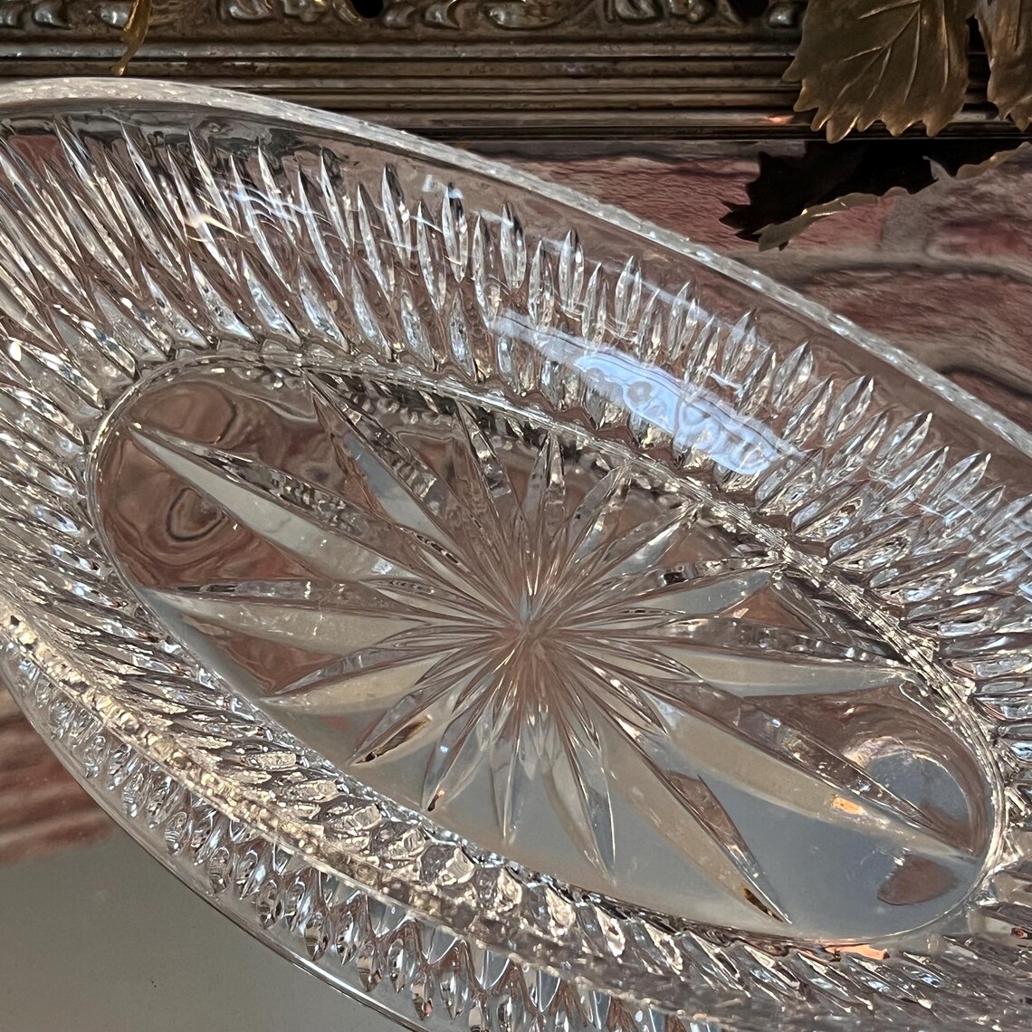 Vintage Princess House Highlights Heavy Relish Serving Platter ...