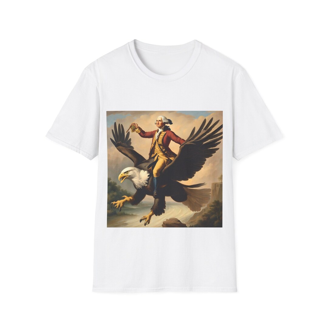 George Washington Eagle Patriotic Tshirt - Etsy