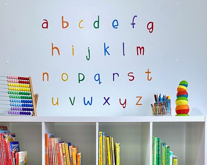 Alphabet Wall Decals /letter Wall Decals/ Colorful Playroom Removable ...