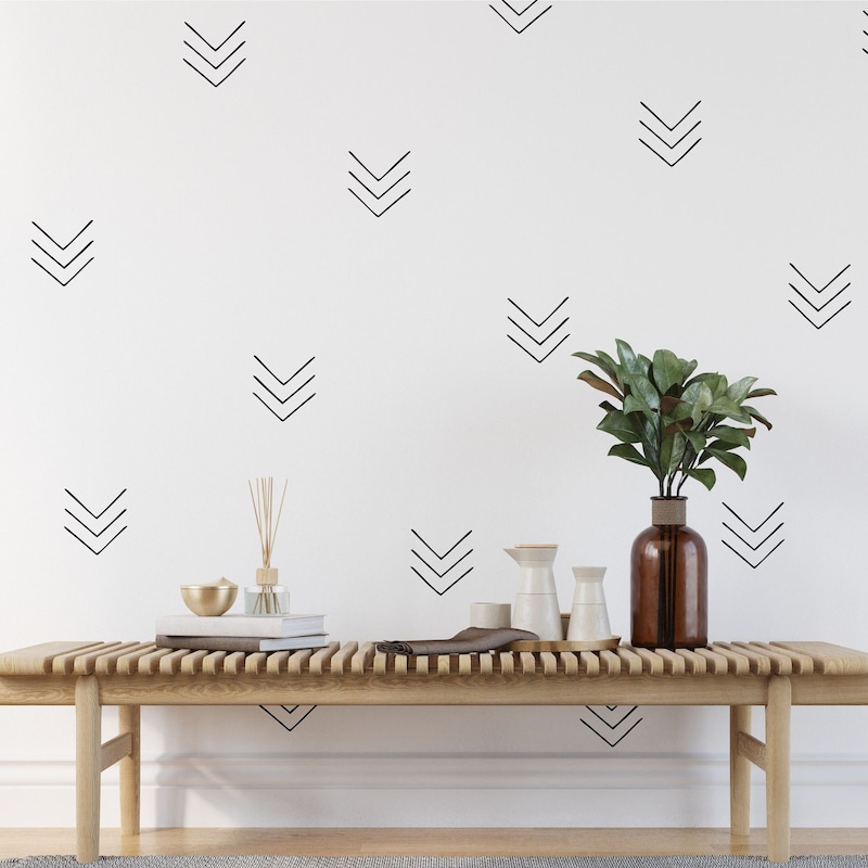 Chevron Wall Decor - Etsy