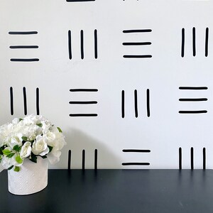 Hand Drawn Lines Wall Decals / Modern Wall Art /farmhouse Home Decor ...