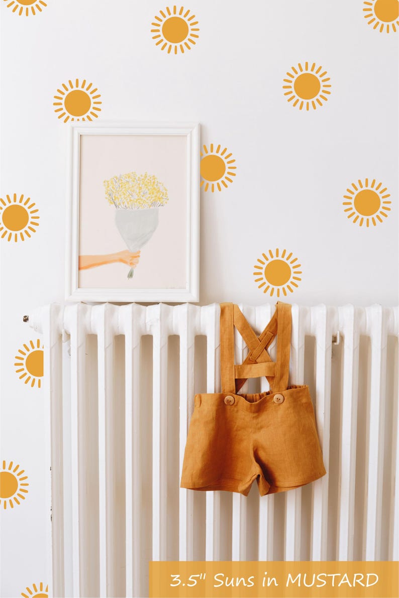 Sun Wall Decals, Modern Nursery Decor, Boho Style - Etsy UK
