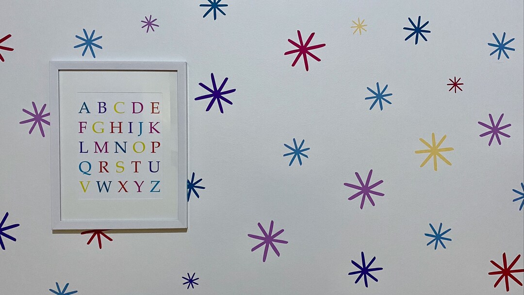 Sparkle Wall Decals Nursery Decals Starburst Decals Star - Etsy