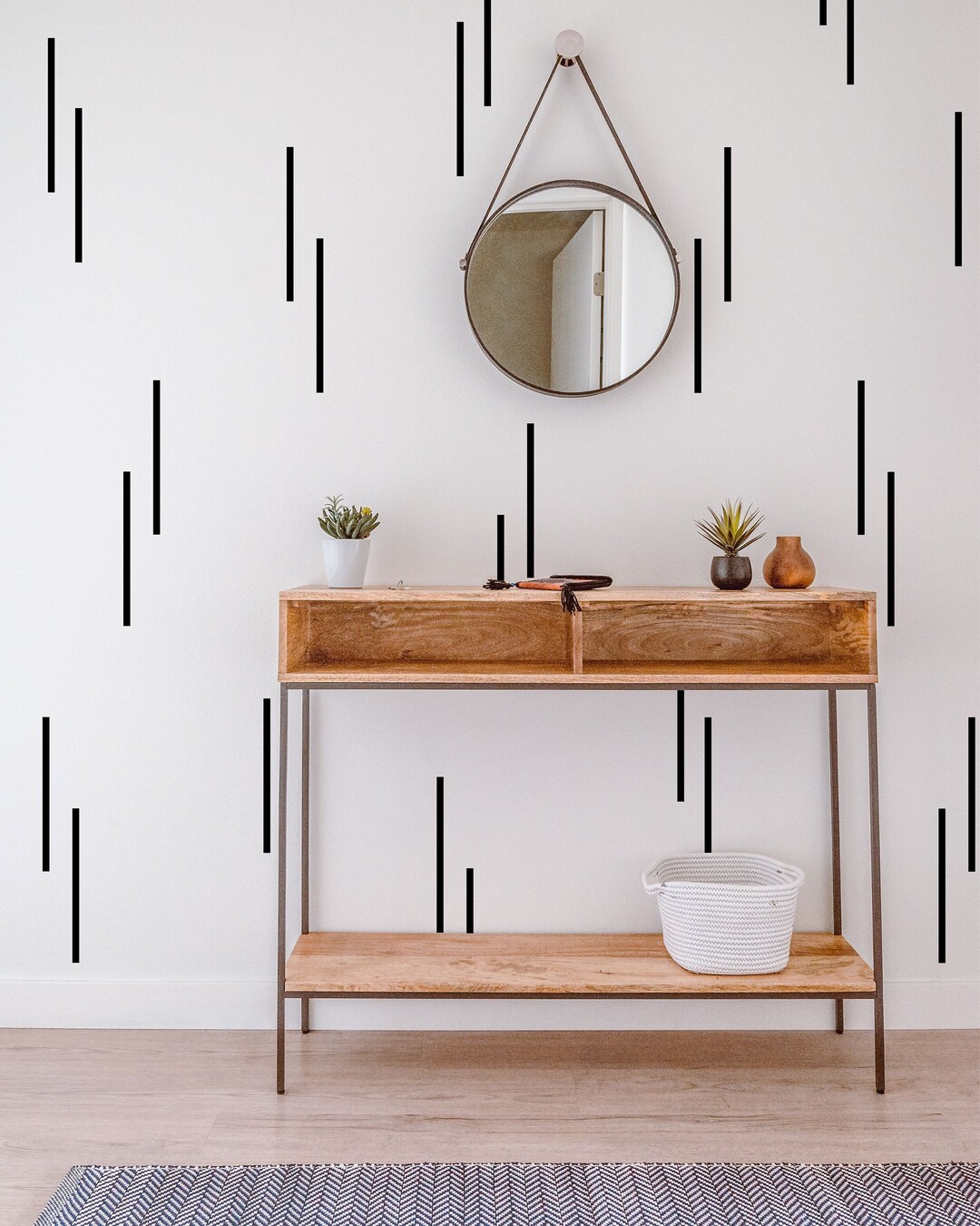 Large Line Wall Decals / Minimal Wall Decor / Removable Wall Stickers ...